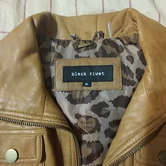 Black Rivet | Jackets & Coats | Authentic Leather Jacket | Poshmark